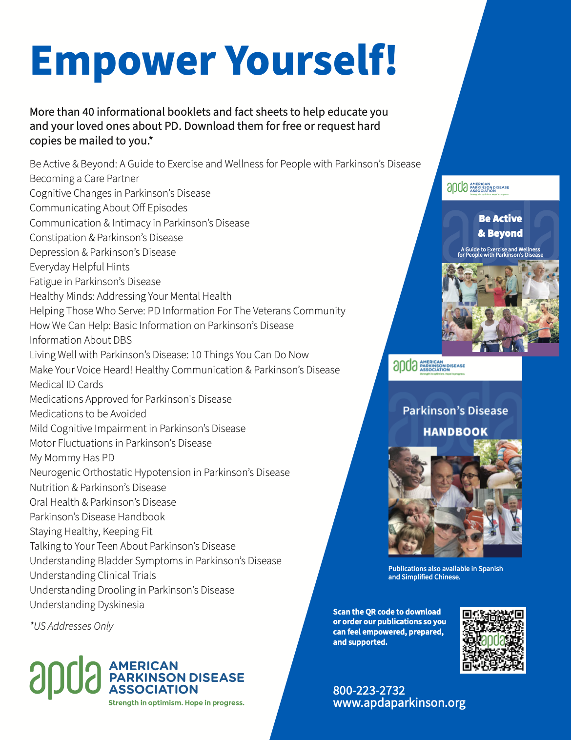 Updated List of APDA Educational Publications in English and Spanish ...